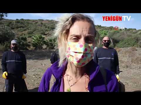 Ünlü sanatçılar Bodrum’da yerden izmarit topladı