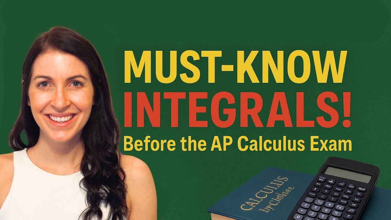 KNOW THESE 13 INTEGRALS before the AP Calculus Exam - YouTube