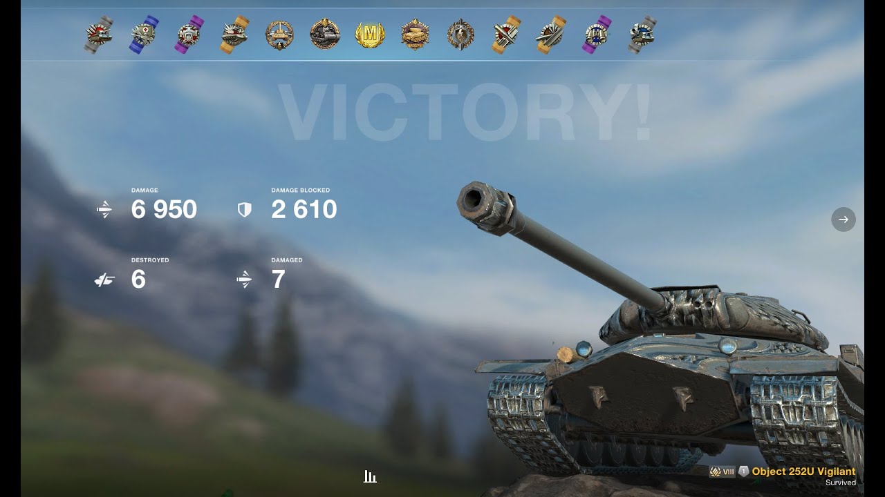 Obj 252U 7K DAMAGE AND 6 KILLS! (NEW WR) 1vs4 - YouTube