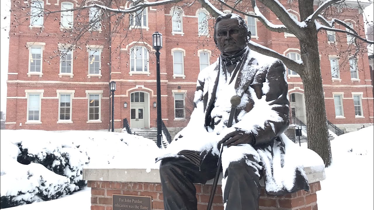 Purdue Campus Snow