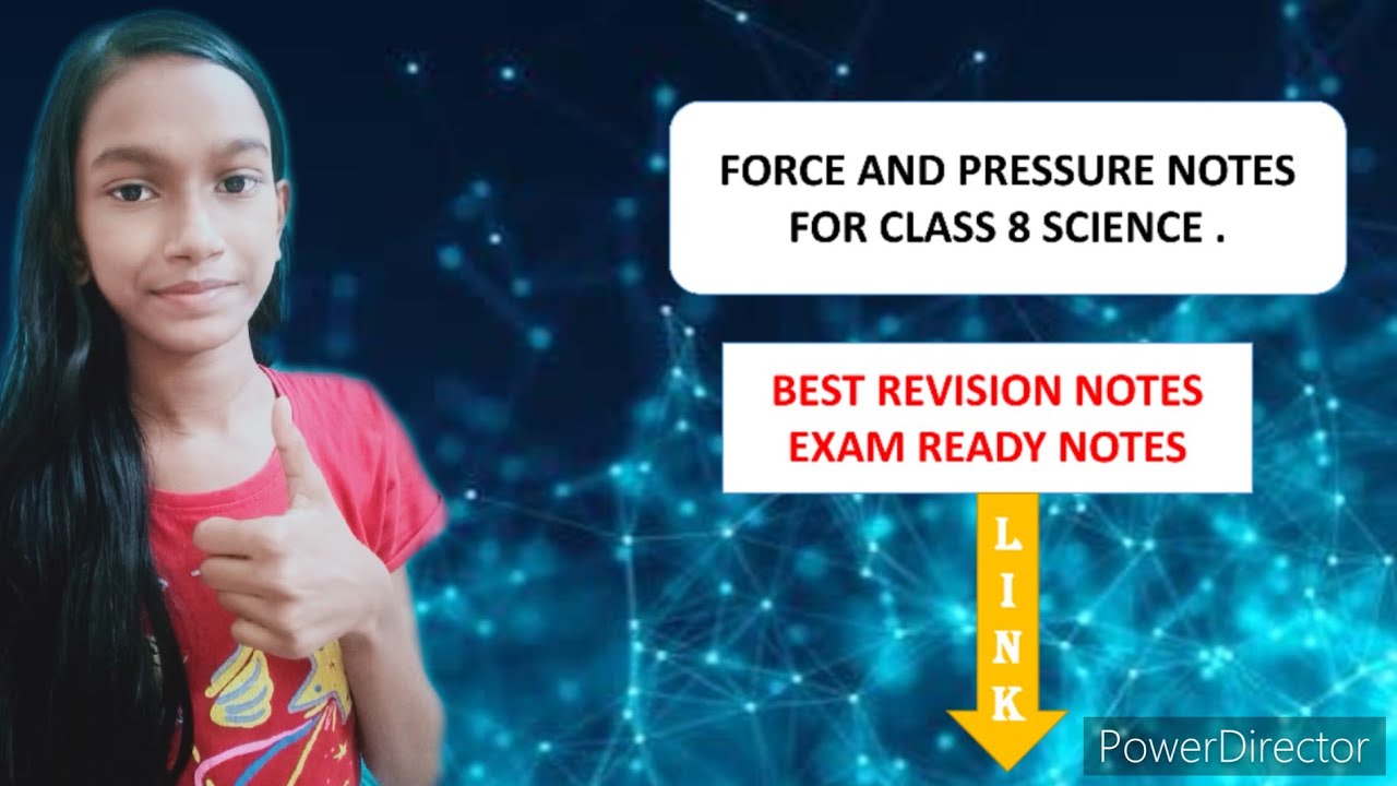 Force and pressure notes | best notes for class 8 science | Revision ...