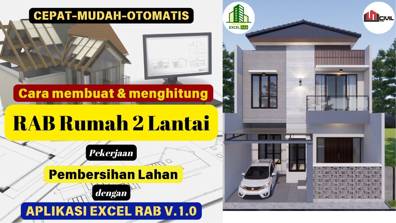 Tutorial Menyusun RAB Rumah 2 Lantai : Pekerjaan Pembersihan Lahan ...