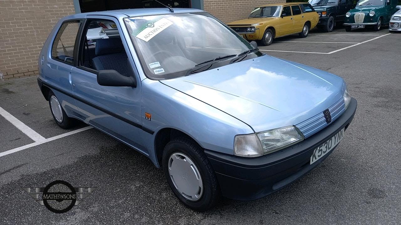 1992 PEUGEOT 106 XR | MATHEWSONS CLASSIC CARS | 21 & 22 JULY 2023 - YouTube