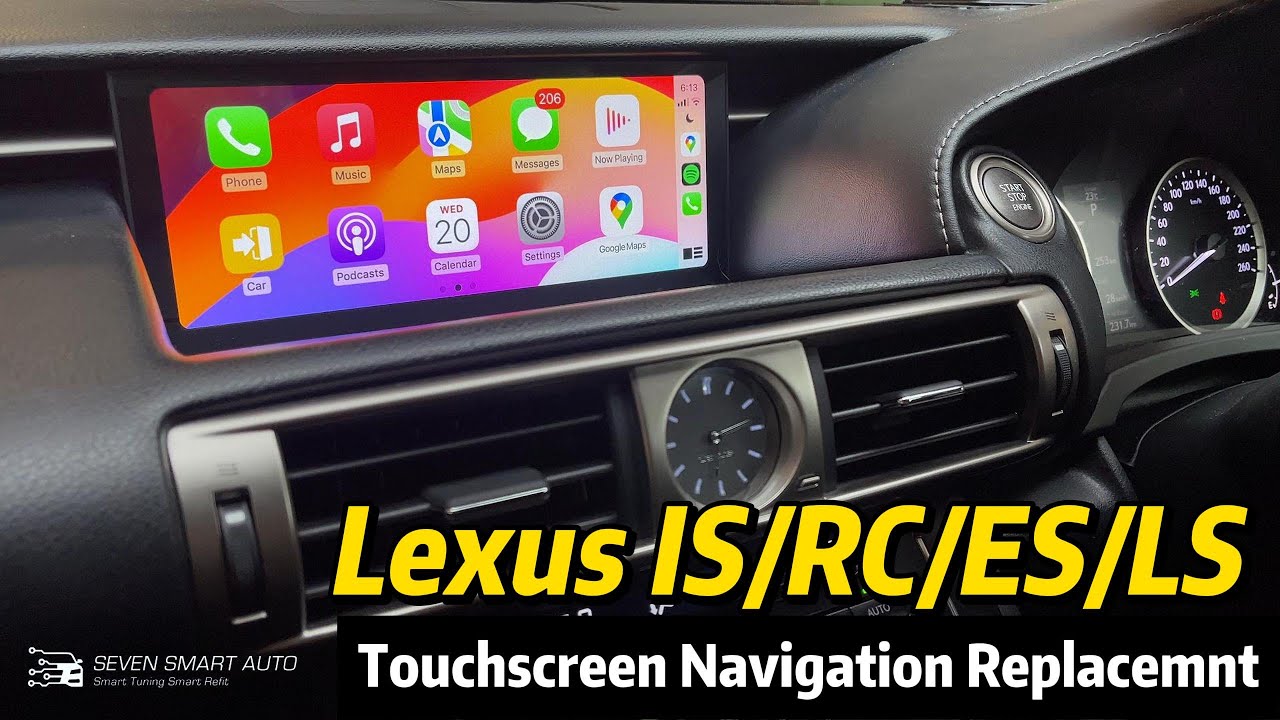 Lexus IS 13-19 10" infotainment System Upgrade-CarPlay Android Auto ...