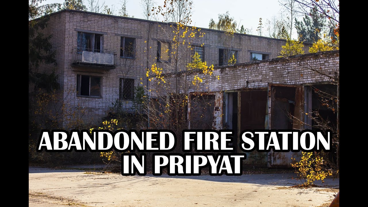 Abandoned fire station in Pripyat, Chernobyl exclusion zone with ...