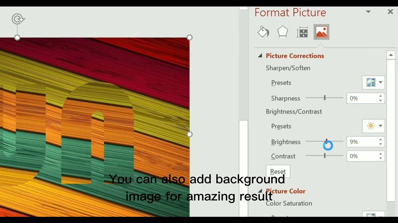 How to merge image and text in PowerPoint | for ultra beginners ...