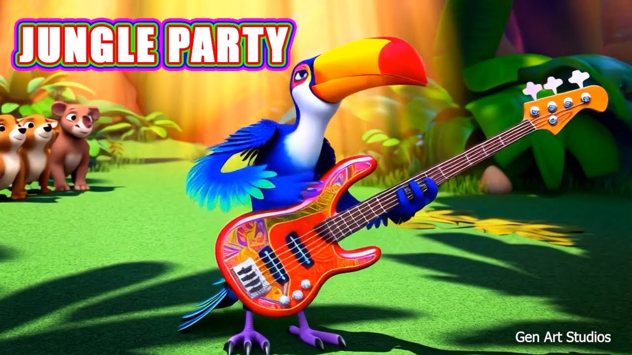 Jungle Party! | Fun Animal Dance Song for Kids | Move, Stomp & Swing! 🌴 ...