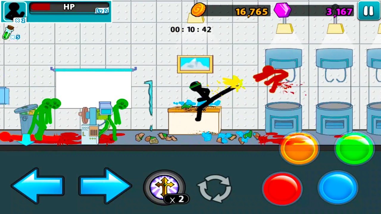 Anger of Stick 5 - walkthrough LvL 8 ( Stickman Android Gameplay ...