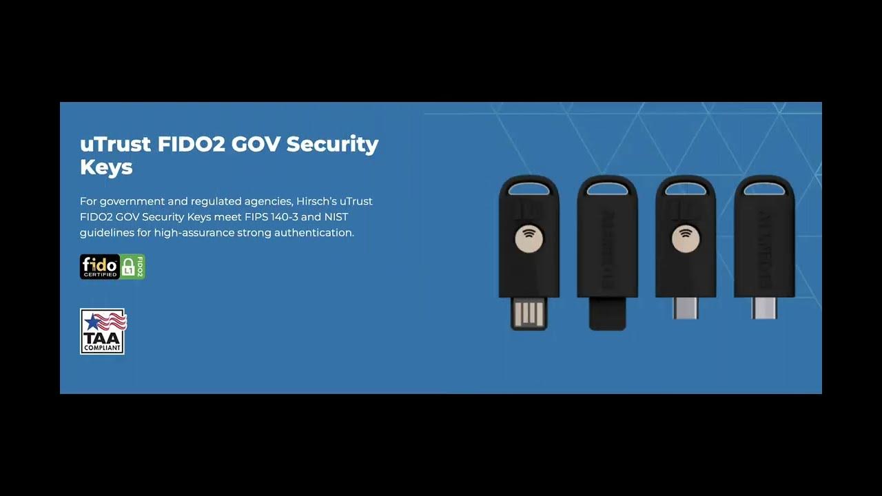 Login Microsoft account with uTrust FIDO2 Gov Security Key and 3700F smart card reader - YouTube