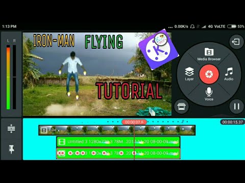 How to fly like iron man#kumar tech #kinemaster tutorial - YouTube
