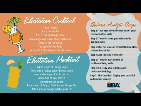 The IIBA Drink - Elicitation Cocktail and Mocktail - YouTube