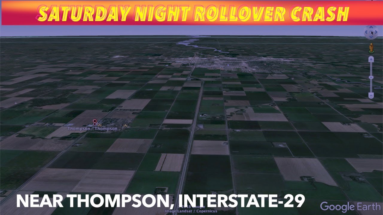 Late Saturday Night Rollover Crash By Thompson - YouTube