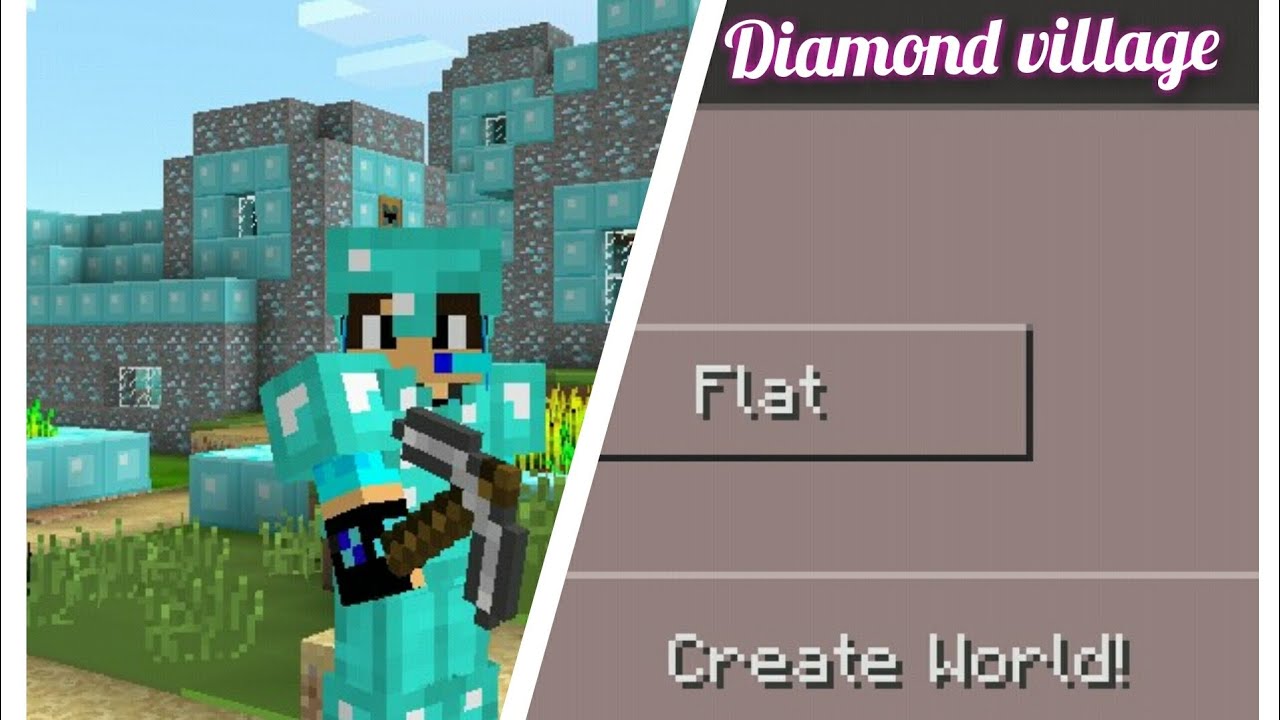 Diamond village seeds in 2020 Minecraft - YouTube