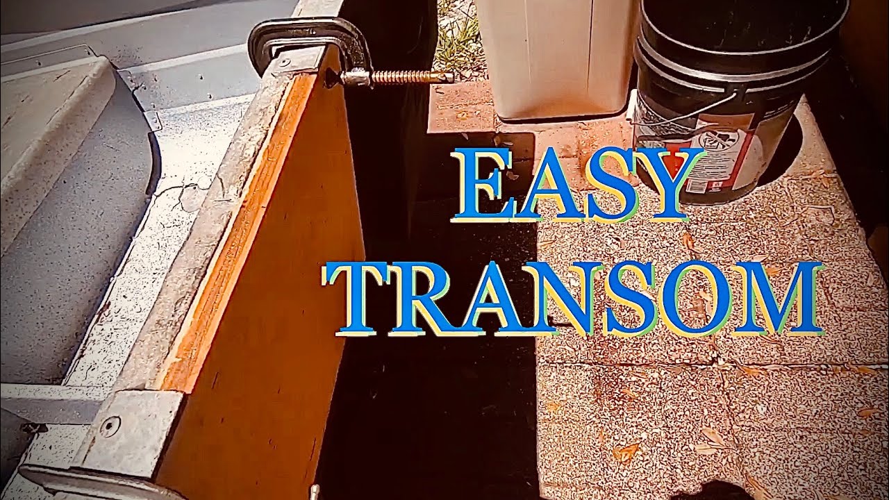 DIY Easy & Cheap Way to Replace TRANSOM on a Jon Boat 🛶 💰 - YouTube
