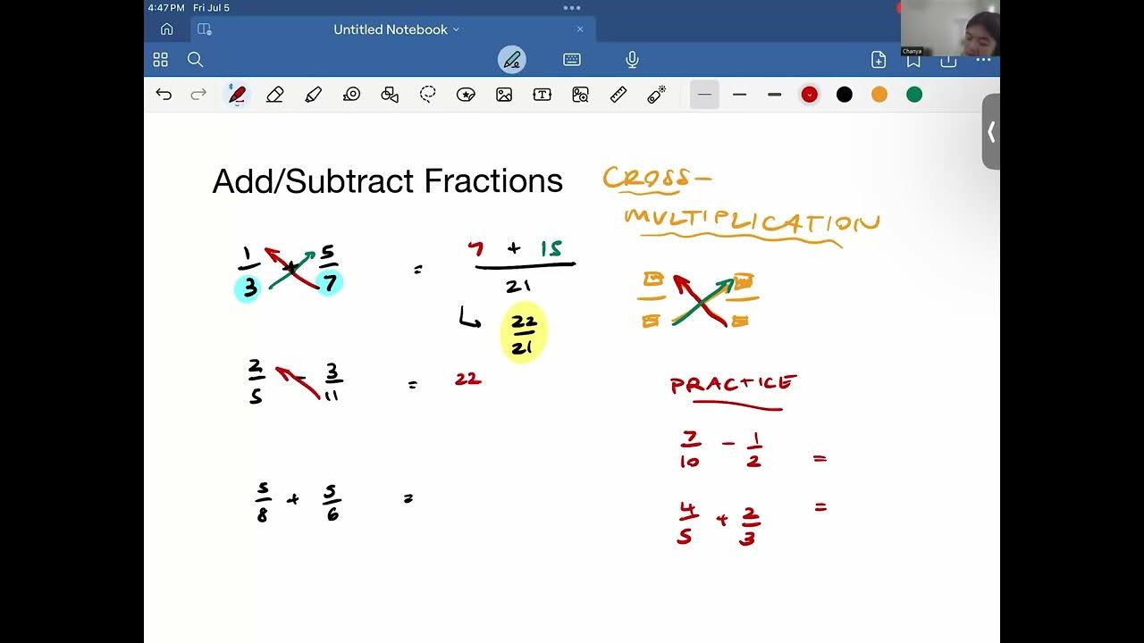 Quickly Add and Subtract Fractions - YouTube