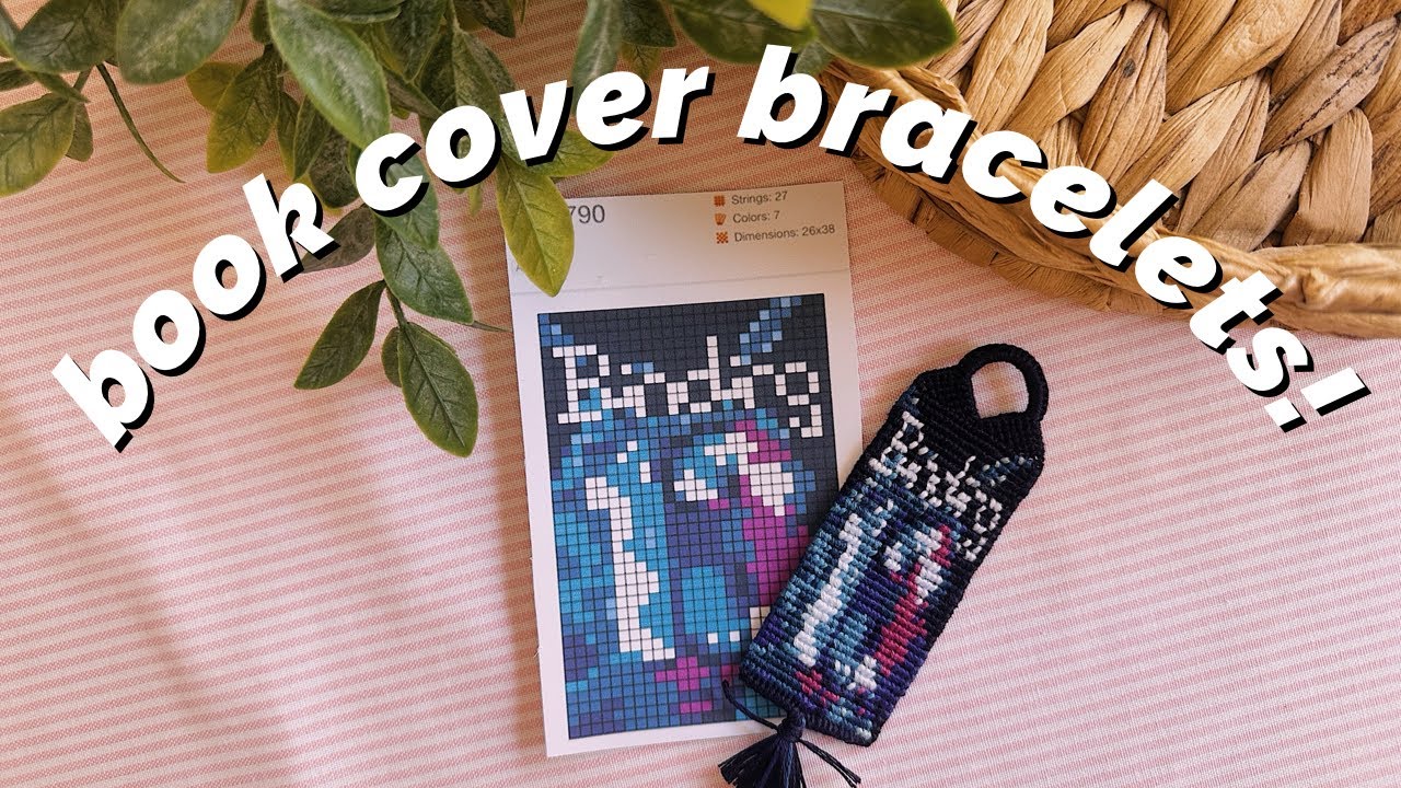 i made bracelet patterns out of book covers!!! - YouTube