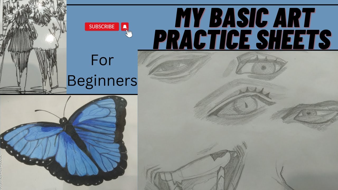 My Basic Drawing Exercises Practice Sheets to improve Art Skills ...