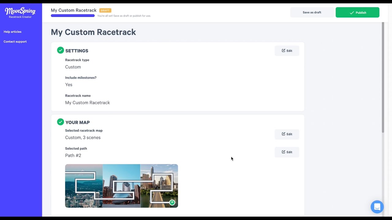 How to use the MoveSpring Racetrack Creator (Full Tutorial) - YouTube