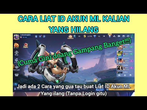 CARA CEK ID AKUN ML YANG HILANG ATAU LUPA | TRIK TERBARU 100% WORK!!!