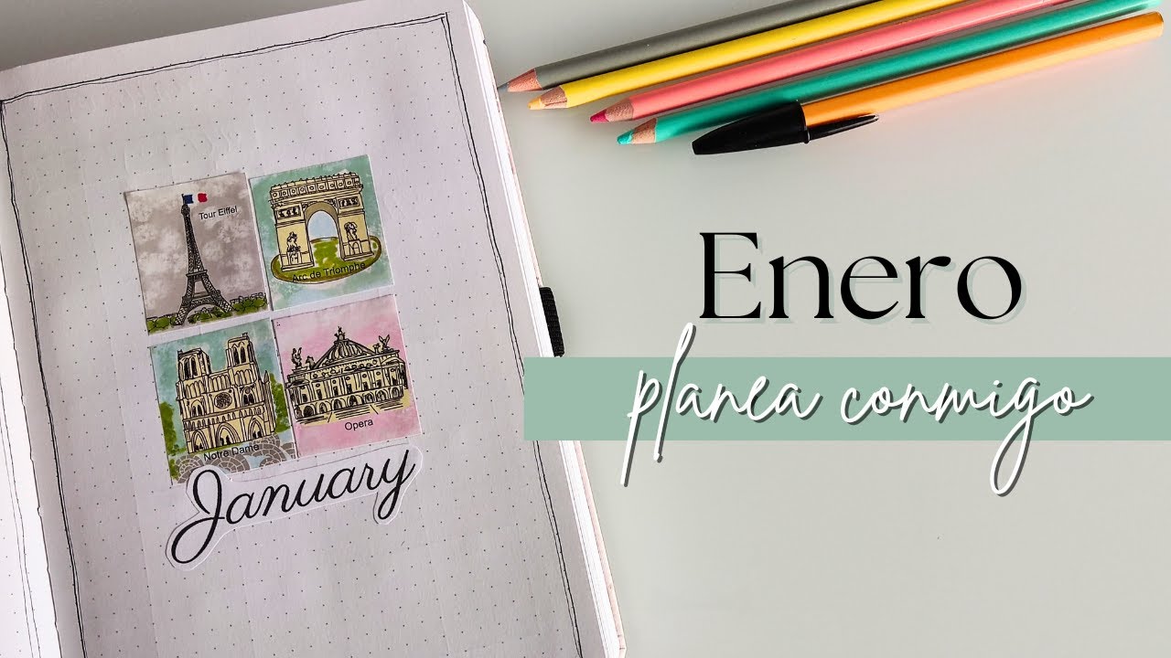 Bullet journal Enero 2025 | Planea conmigo un set up minimalista - YouTube