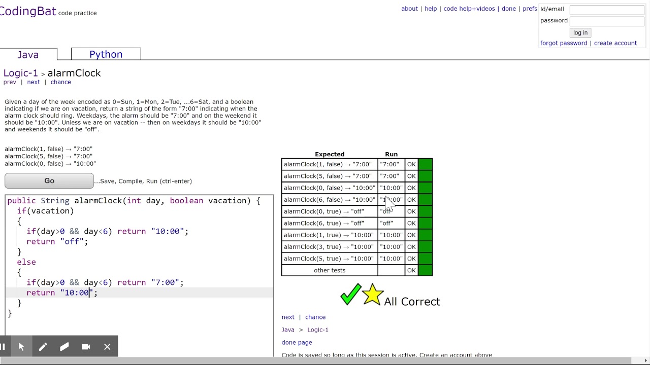 A027 Codingbat Java Six Logic 1 Problems Youtube