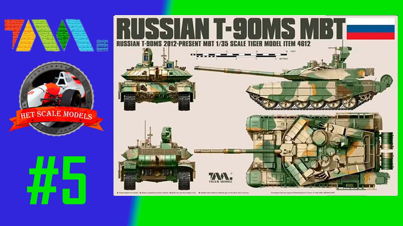 Russian T90MS MBT 1/35 Tiger Models Part 5 - YouTube
