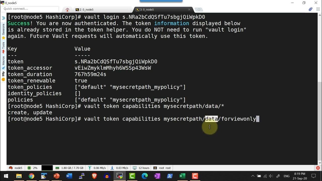 HashiCorp Vault Token Create Renew - Video 25 - YouTube