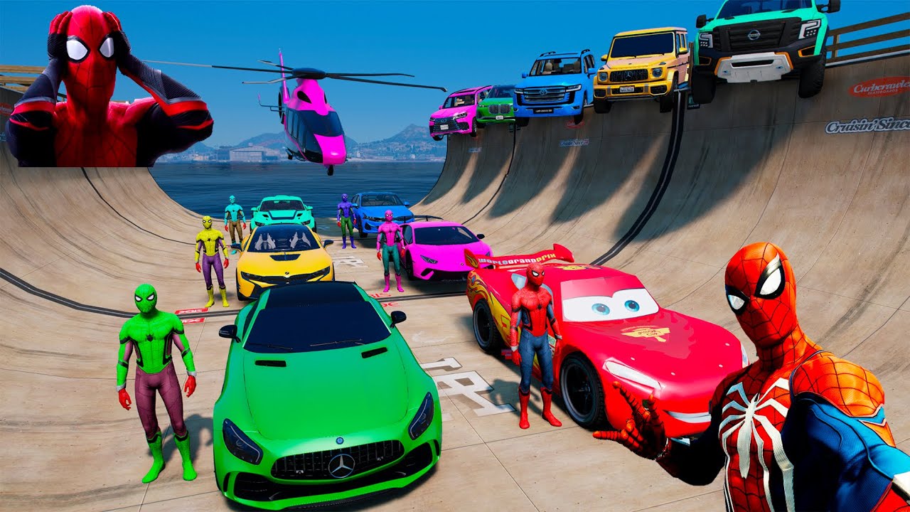 GTA V Epic New Stunt Race For Car Racing Challenge by Trevor and ...