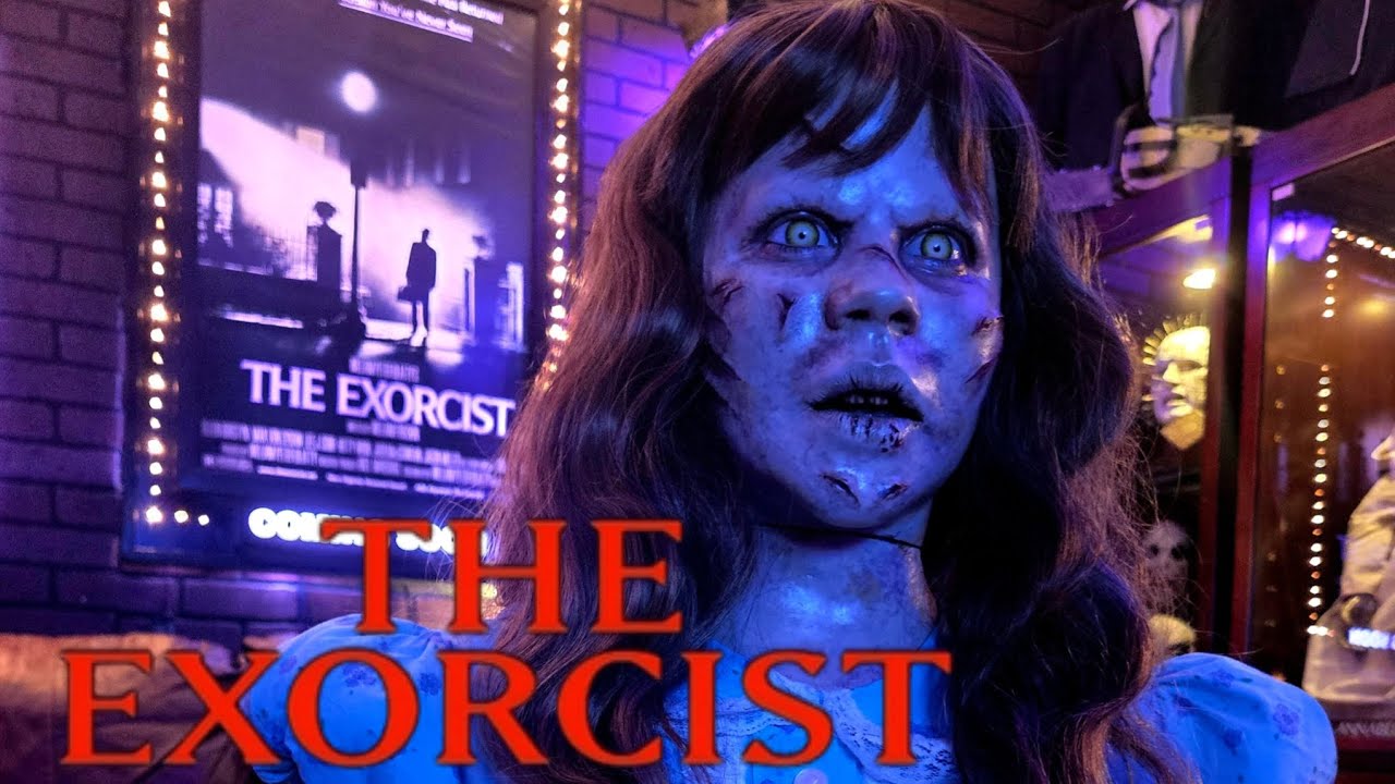 The Exorcist Regan bust : Scariest prop in my collection! - YouTube
