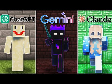 ChatGPT vs Gemini vs Claude Make a Minecraft Skin From Scratch