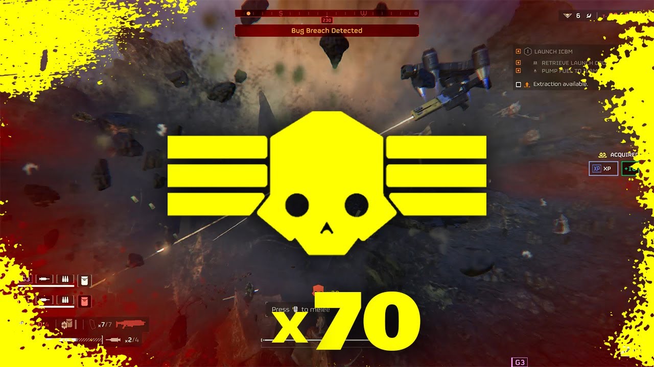 70 Kill Streak in HELLDIVERS 2 - YouTube