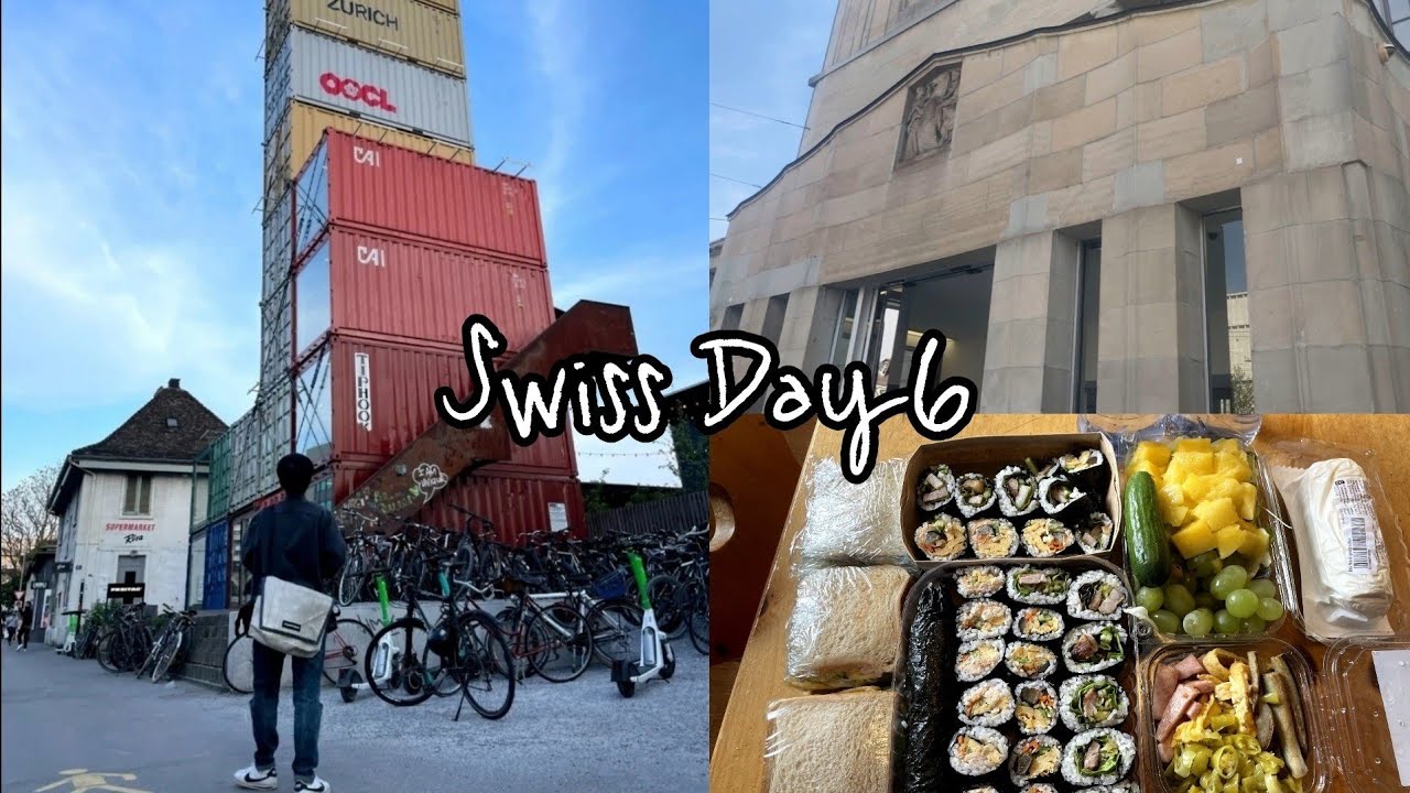 스위스 Vlog Ep6 취리히 가는길 기차 피크닉 🚞🥪 스위스 국립박물관 프라이탁 본점 프라이탁플래그쉽스토어 베른
