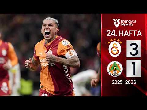 Galatasaray (3-1) Alanyaspor | MAÇ ÖZETİ | 24. Hafta - 2025/2026