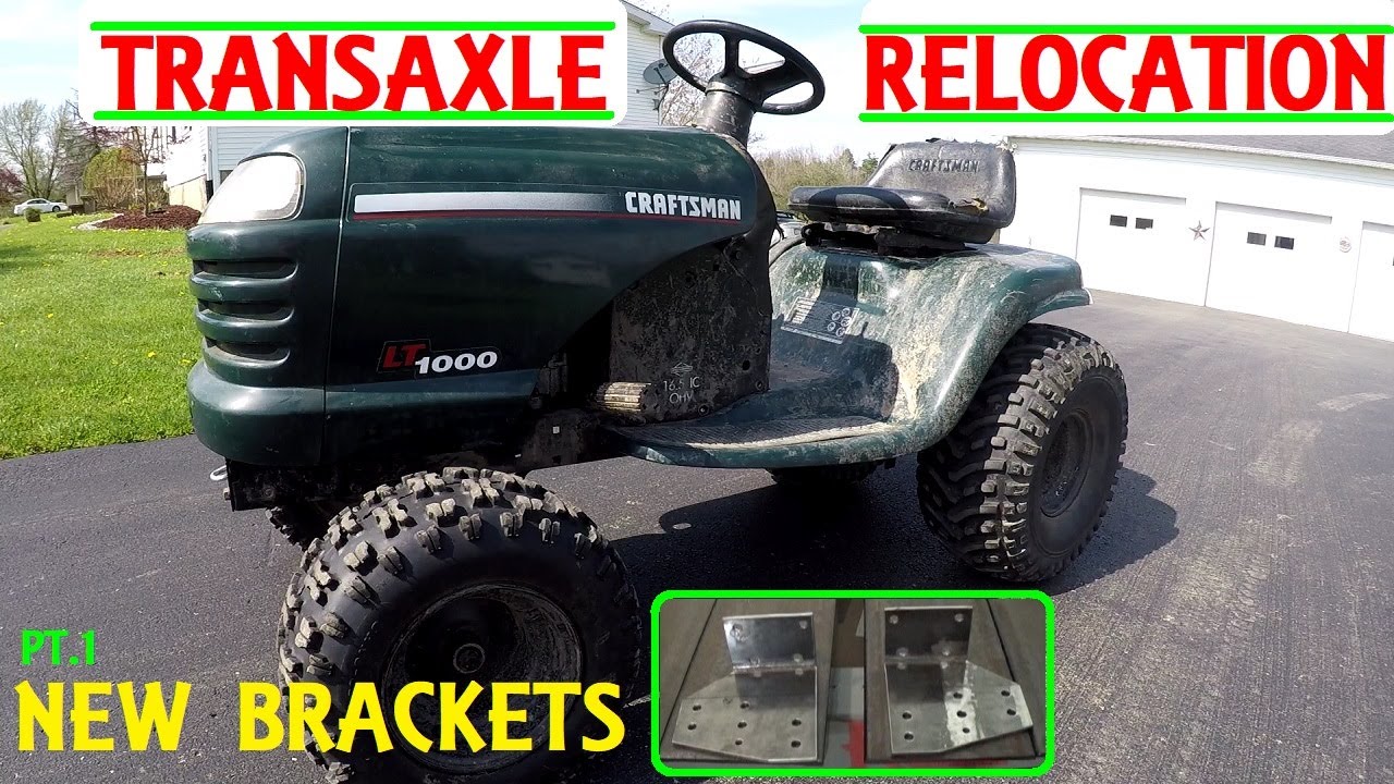 MUD MOWER Transaxle Relocation, Part 1. Building new mounts. - YouTube