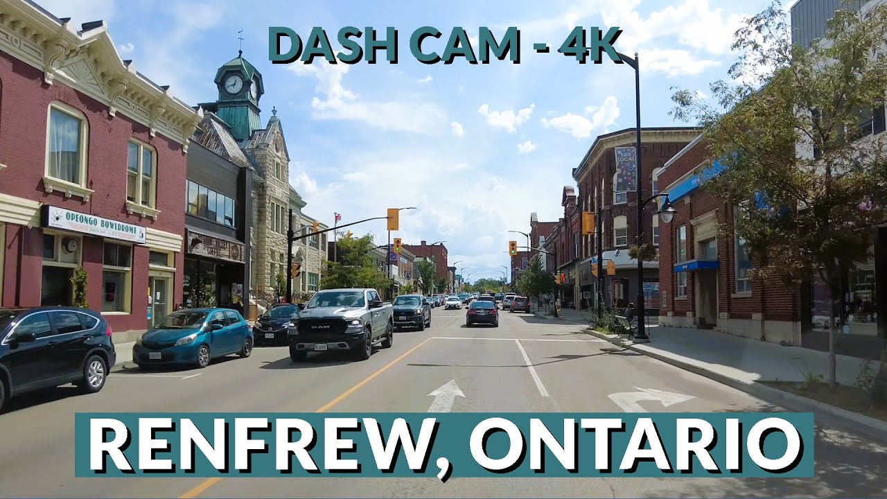 Renfrew, Ontario Drive in 4K | Scenic Road Trip Experience - YouTube