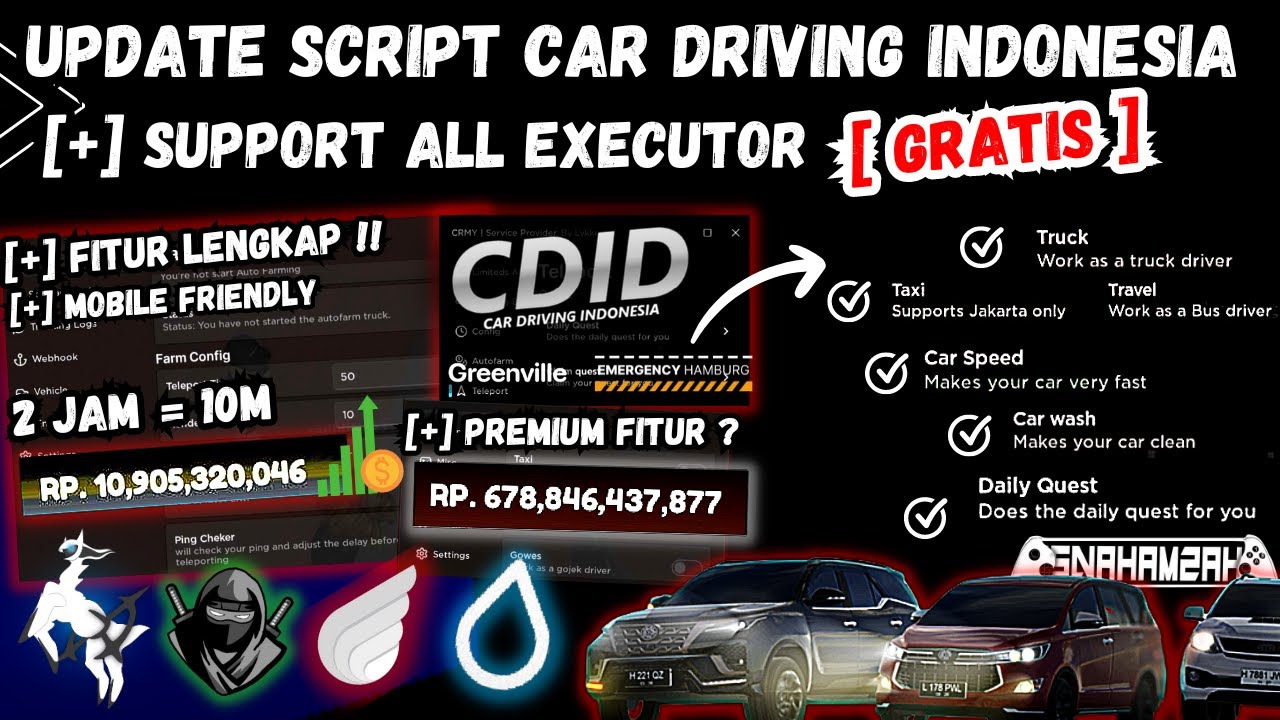 [ UPDATE ] SCRIPT CAR DRIVING INDONESIA CDID FREE | TRUCK AUTO FARM ...
