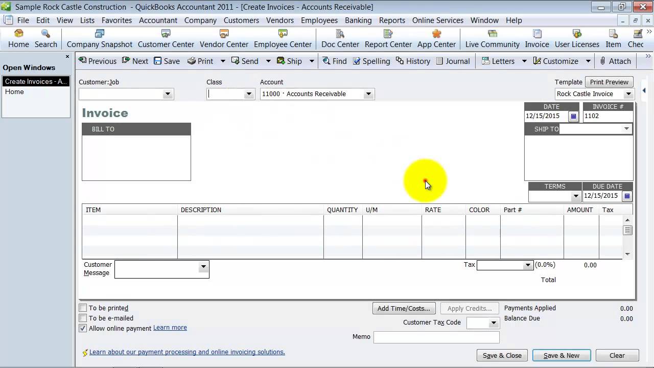 QuickBooks Training - Class List - YouTube
