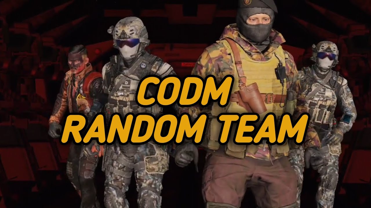 CODM 🔸 RANDOM TEAM🔸 - YouTube