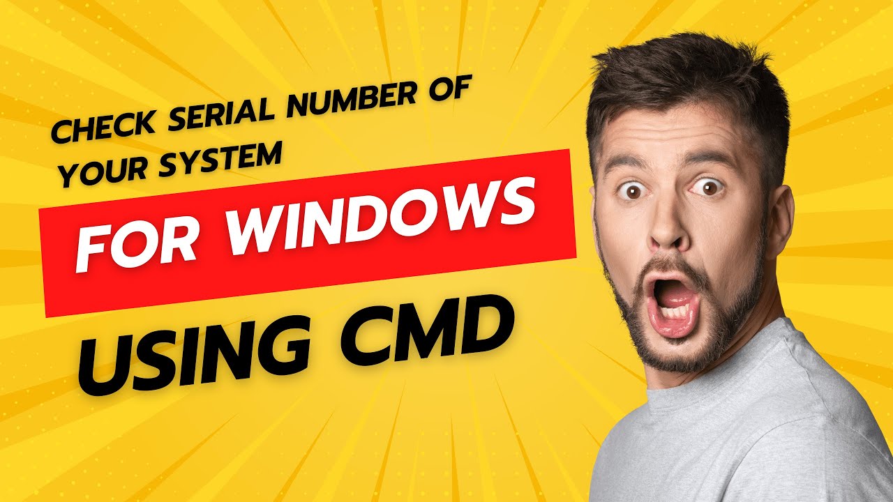 How to check serial number of your PC - YouTube