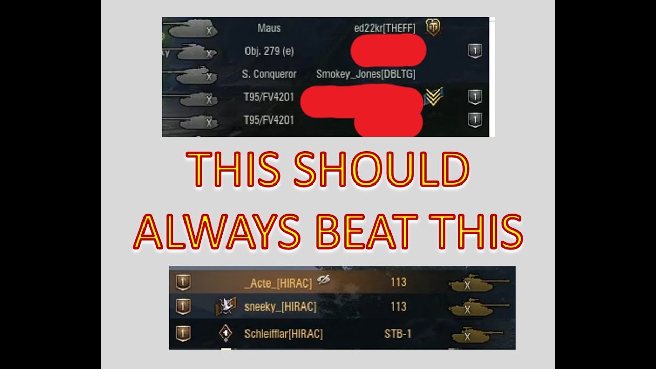 World of Tanks - How Underpowered tanks beat overpowered platoons - YouTube
