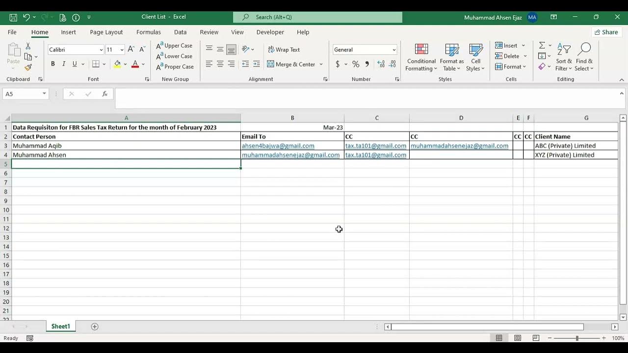 Using Excel Lists and VBA to Automate Outlook Emails - YouTube