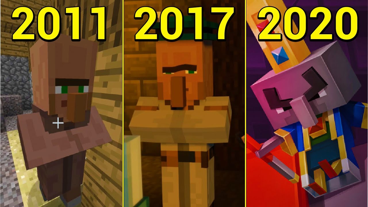 Evolution of Villager in Minecraft (2011-2020) - YouTube