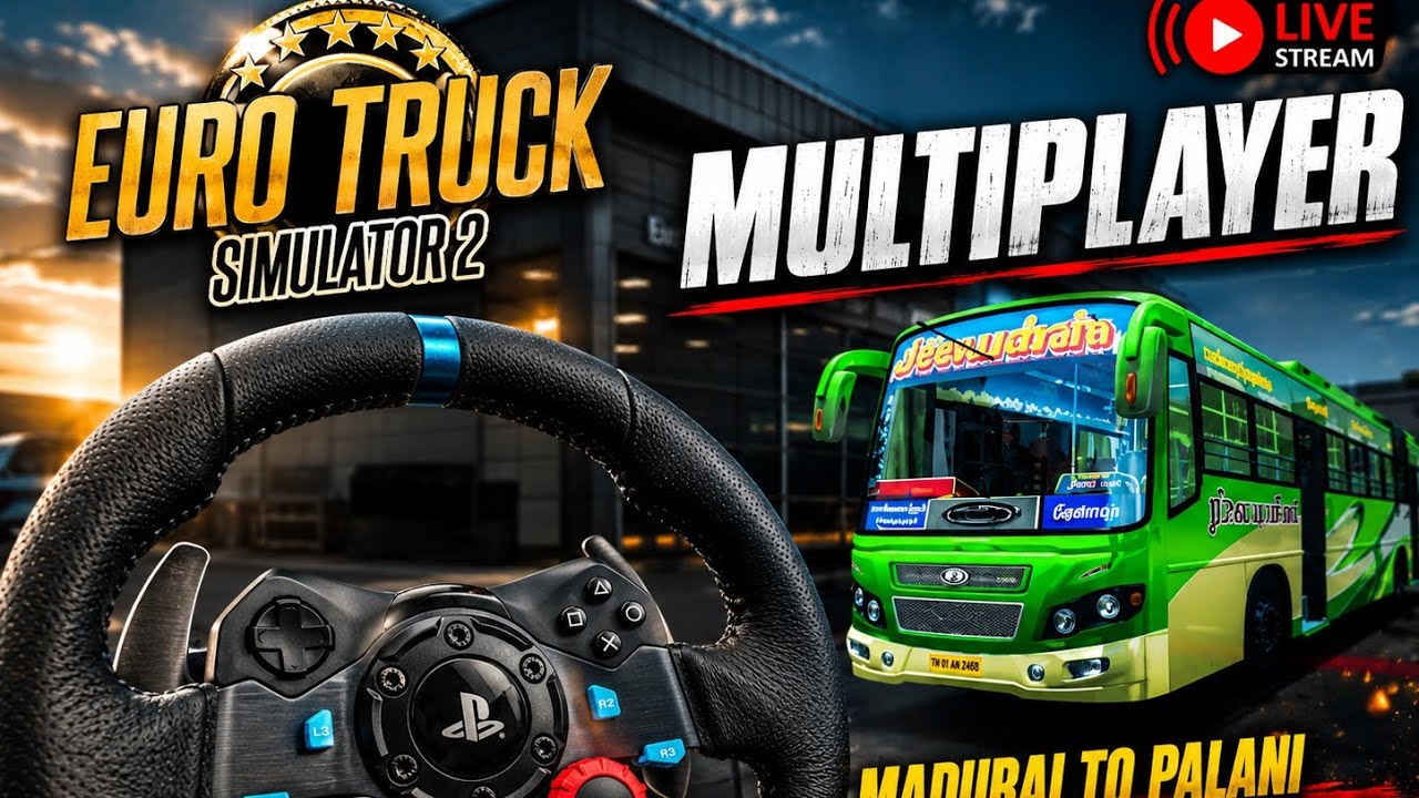 🔴Madurai To Palani - ROYAL BUS TOURS #eurotrucksimulator2 #bussimulator ...