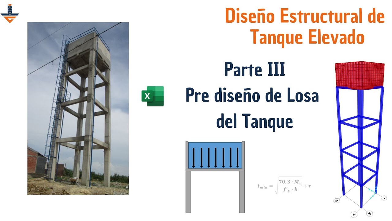 DISE O ESTRUCTURAL DE TANQUE ELEVADO 3 PRE DISE O DE LOSA YouTube