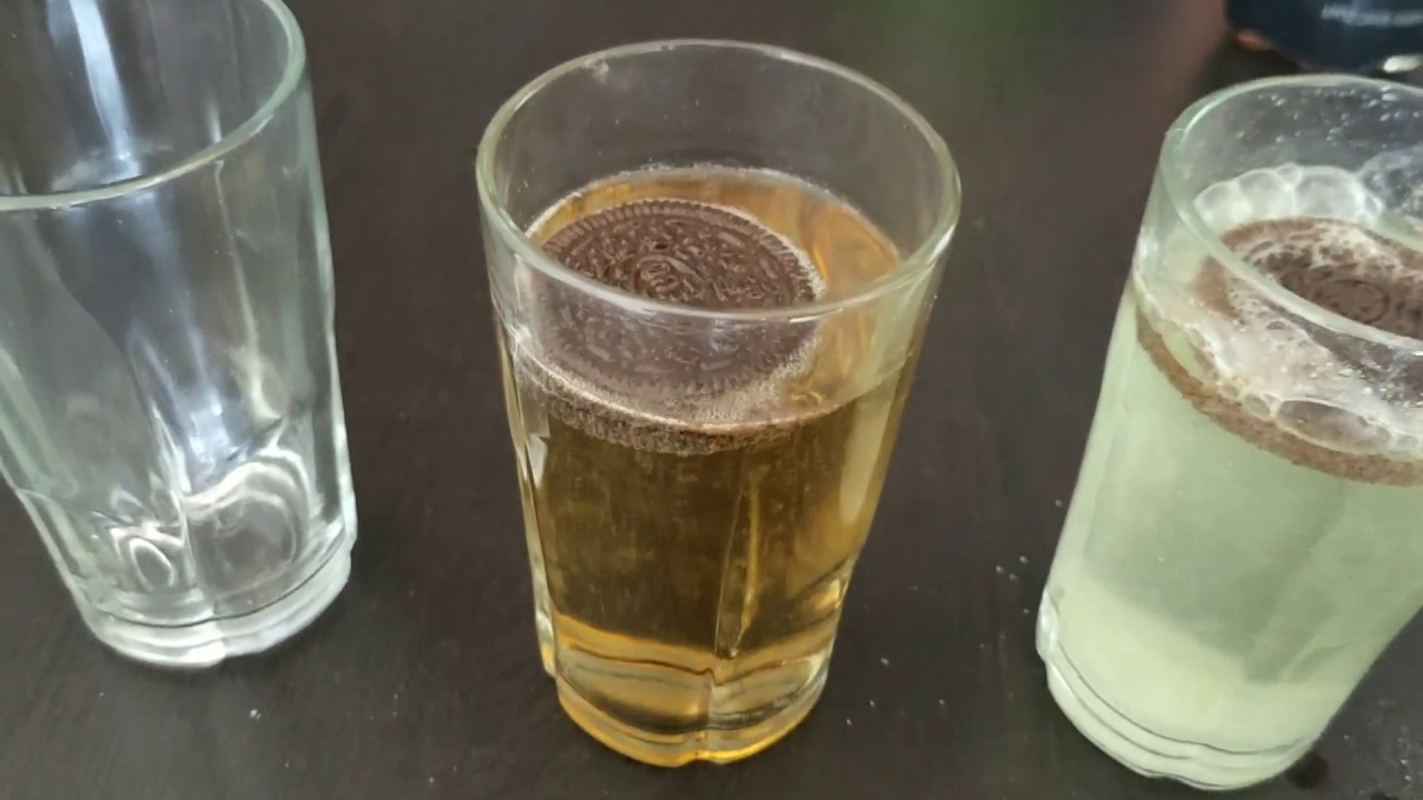 Experiment- Oreo biscuit experiment with different cold drink and ...