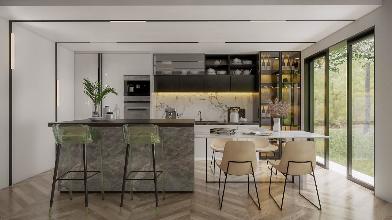 HTcrete TUTORIAL : ENSCAPE SKETCHUP 11: THE KITCHEN... - YouTube