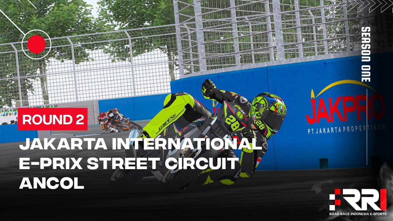 SEASON 1 - ROUND 2 | ROAD RACE INDONESIA ESPORTS | ANCOL STREET CIRCUIT ...