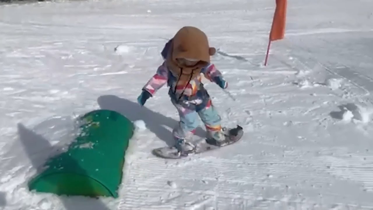 In snowboard da quando aveva solo 4 mesi: la piccola Ellery a 3 anni è ...