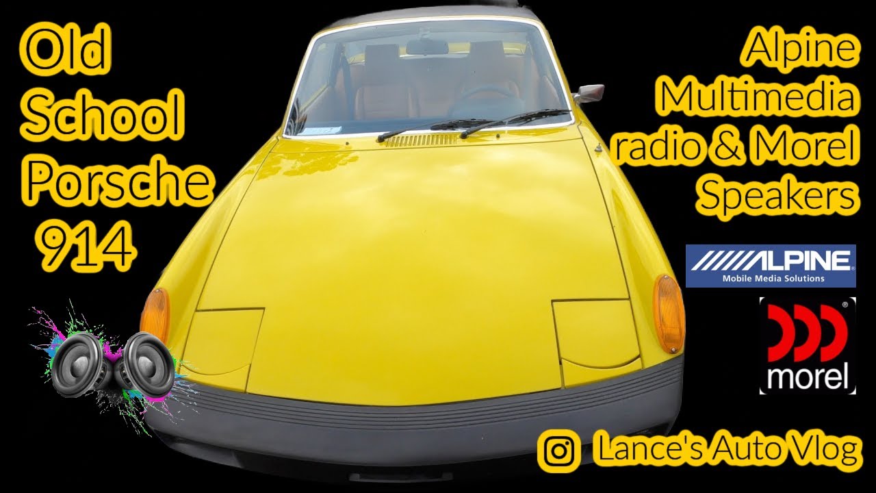 Porsche 914 Custom Speaker Pod Upgrade with a New Alpine Multimedia radio! - YouTube