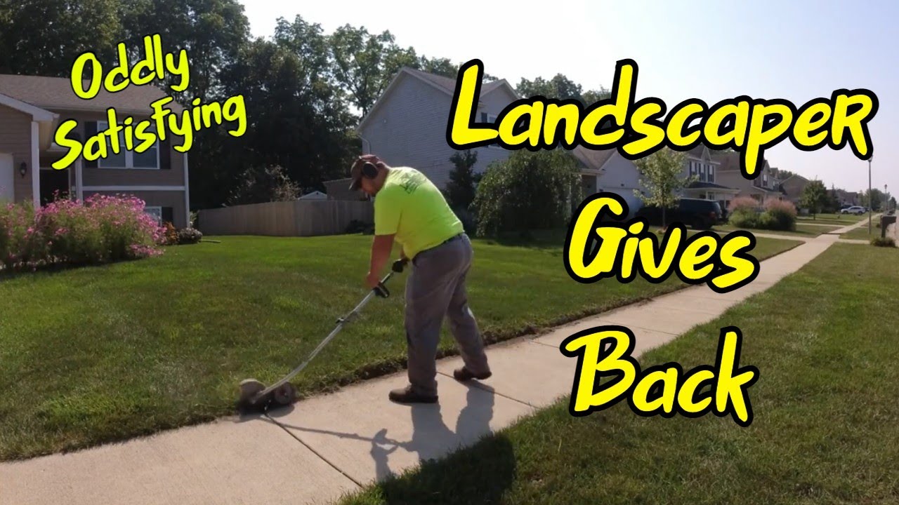 Edging Sidewalks Giving Back | How To Maintain An Edge With String ...